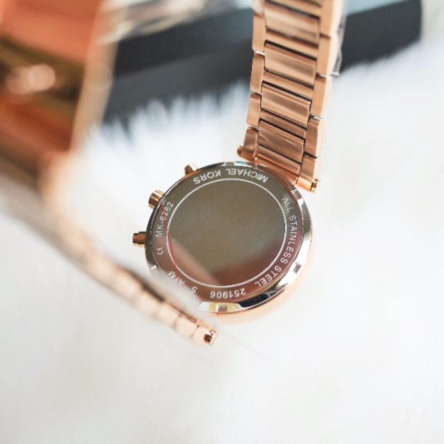 สด-ผ่อน) นาฬิกา MK6282 Michael Kors Sawyer Mother of Pearl Crystal Pave ...