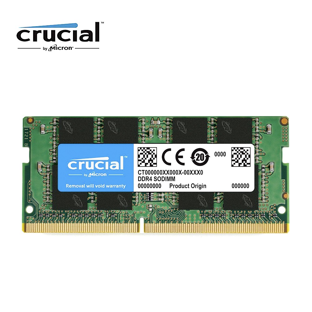 RAM：Crucial DDR4 RAM Memory DDR4 notebook 8GB 4GB 16G 2400MHZ 2666MHZ ...