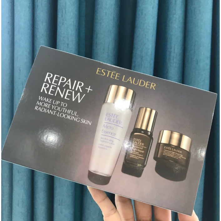 Estee Lauder Small Brown Bottle Travel 3 Piece Set Essence Eye Cream ...