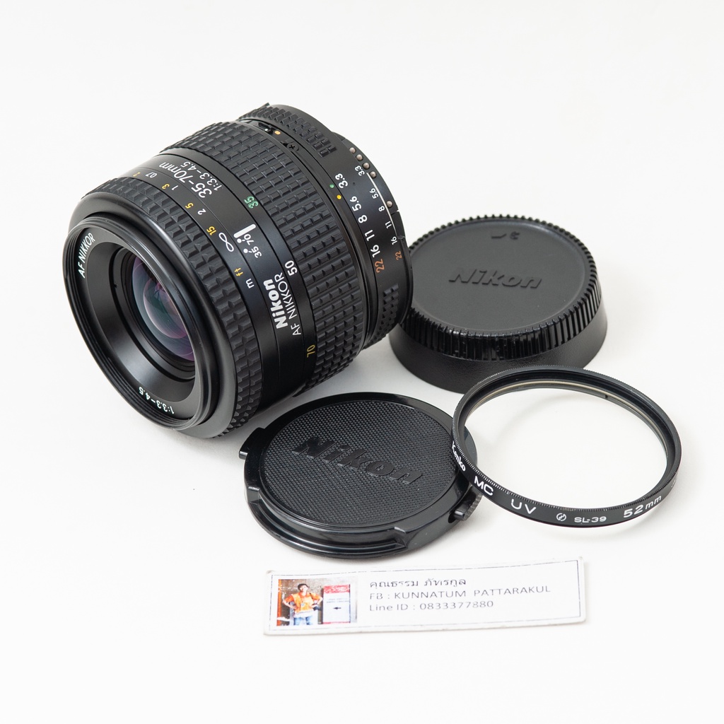 Lens NIKON 35-70 F3.3-4.5 auto focus มือสองสภาพดี (Used good condition ...