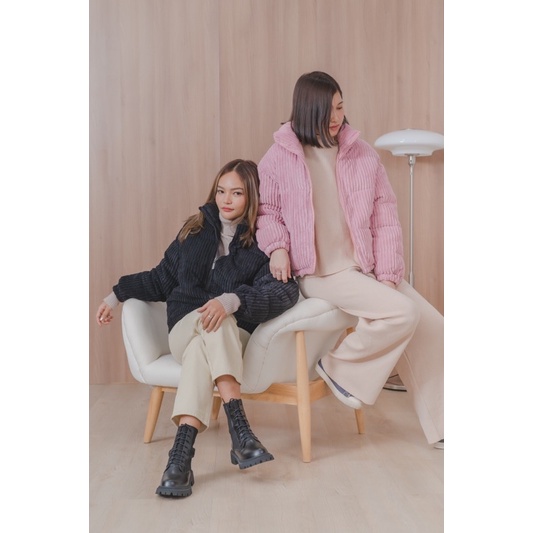 umorestuff Gummy puffer jacket แจ็คเก็ตขนเป็ด ดาวน์แจ็คเก็ต อุ่น กันลม ...