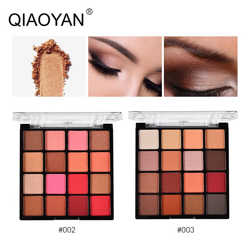 Qiaoyan อายแชโดว์ เนื้อแมตต์ กันน้ํา 16 สี - onelemon.th - ThaiPick