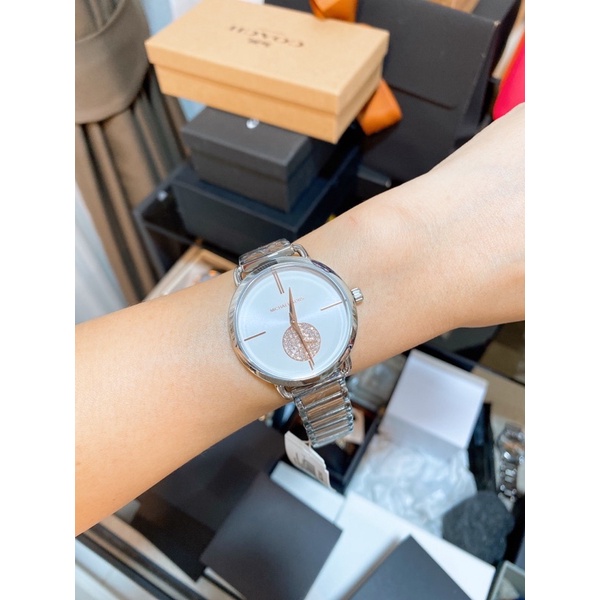 MICHAEL KORS Portia Silver Dial Two-tone Watch〰 #MK3709 - aey89.shop ...