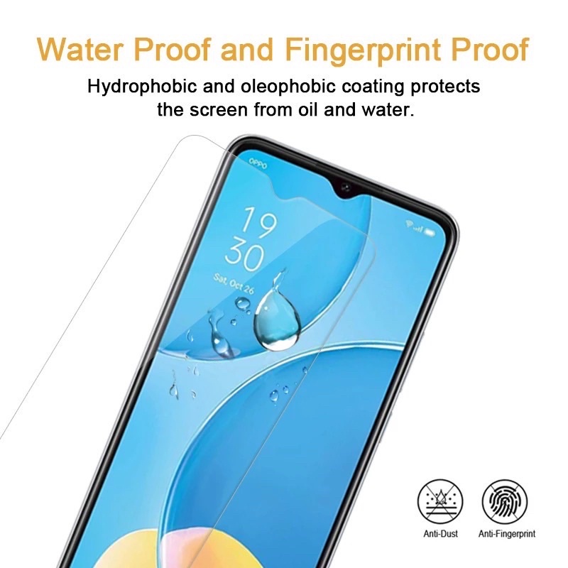 ฟิล์มกระจกใส นิรภัย ไม่เต็มจอ Realme C2 C3 C11 C12 C15 C17 C21 C25 C31 ...