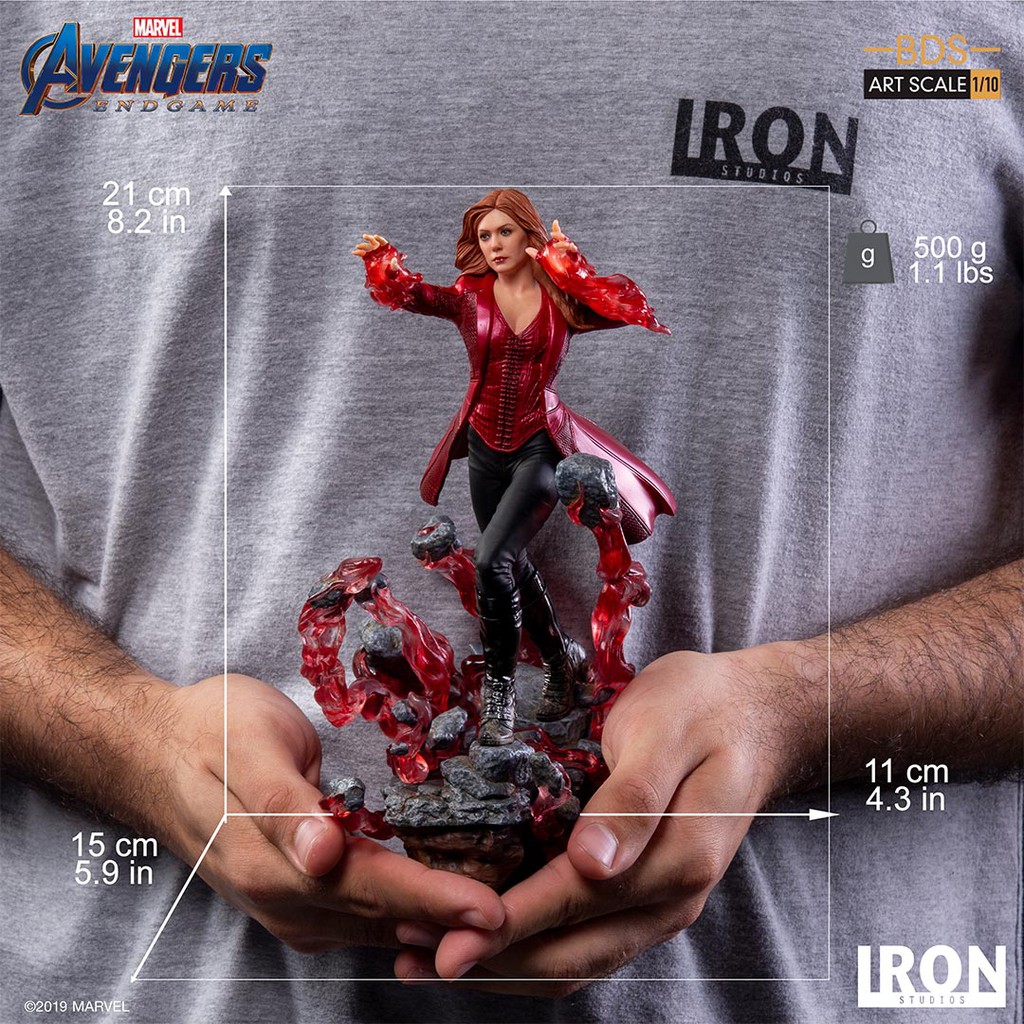 Iron Studios Scarlet Witch Avengers Endgame BDS 110 Scale (Statue งานปั้น ของสะสม) - toytopia ...