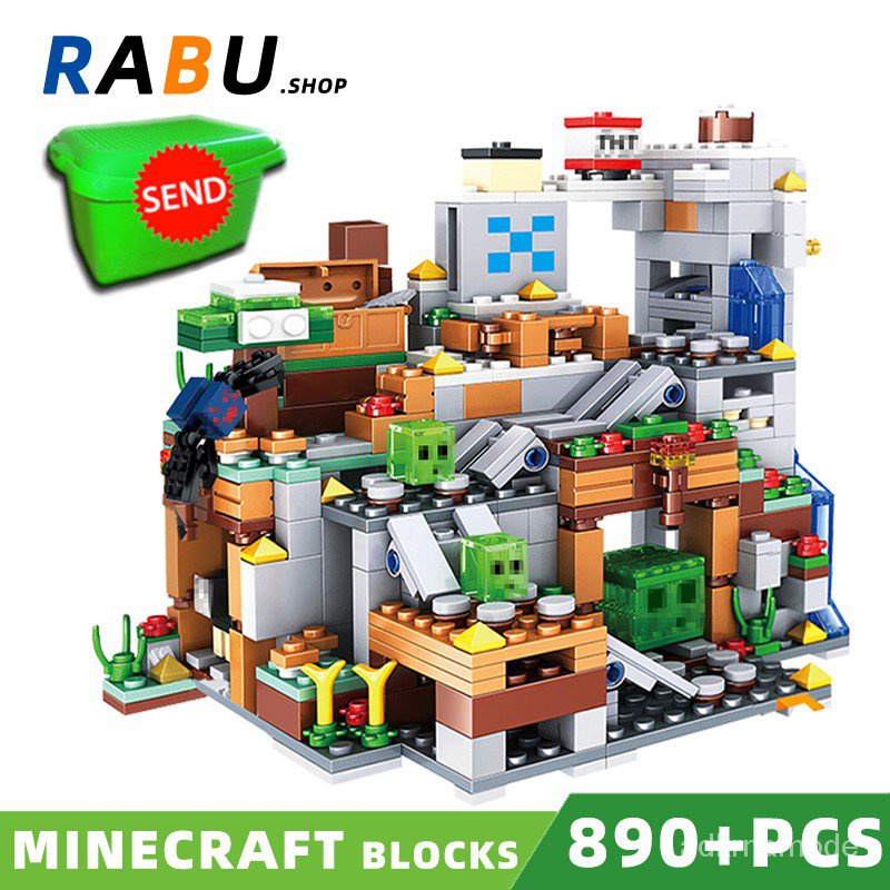 [hot]Diy Bricks Minecraft Figures City Steve Building Blocks ...