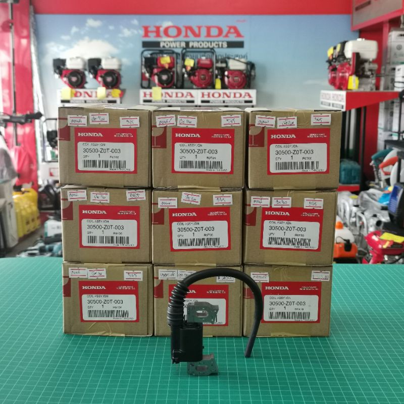 คอยล์ GX160 GX200 แท้ คอยล์ไฟ 5.5 6.5 WB20 WB30 GX120 GP160 GP200 ของแท้เบิกศูนย์ ฮอนด้า 100 ...