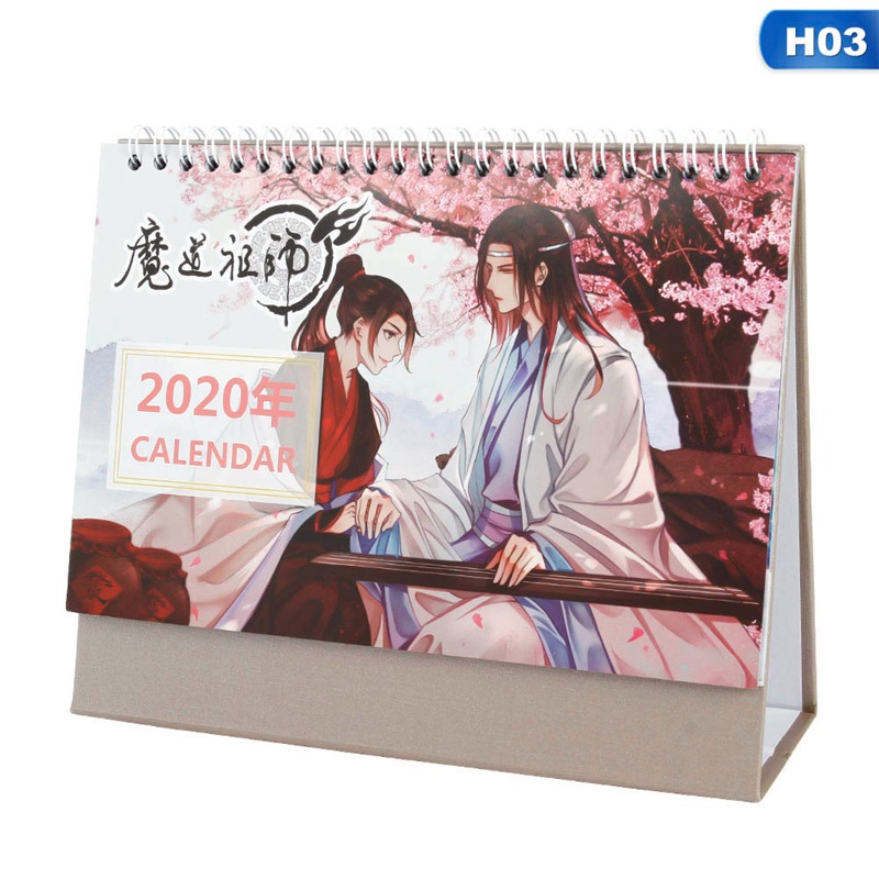 1pc Anime Design 2020 Desk Calendar Table Calendars Daily Schedule ...