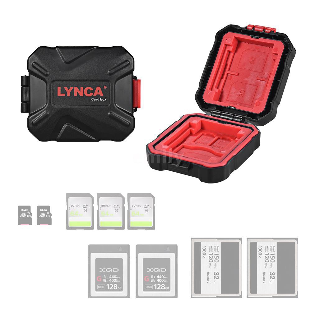 LYNCA KH 5 Water-resistant XQD/CF/TF/MSD/SD Memory Card Case Box Keeper ...