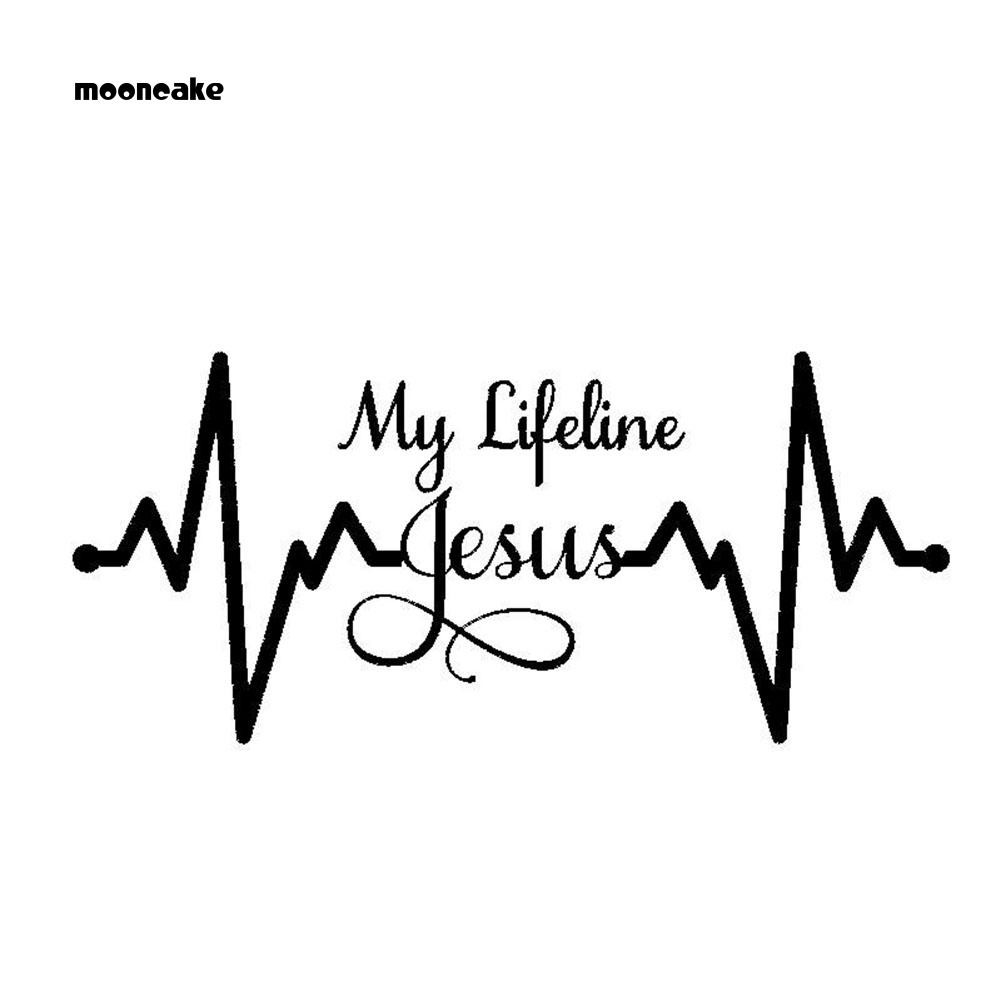 â˜¼Mooncakeâ˜¼My Lifeline Jesus Graph Sticker Christian God Religious ...