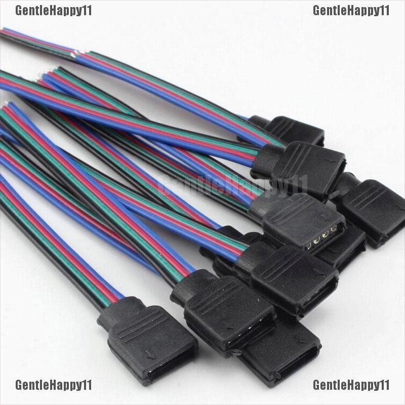 สายไฟ 4 Pin Female RGB สำหรับ 3528 5050 SMD LED Strip Lights ...