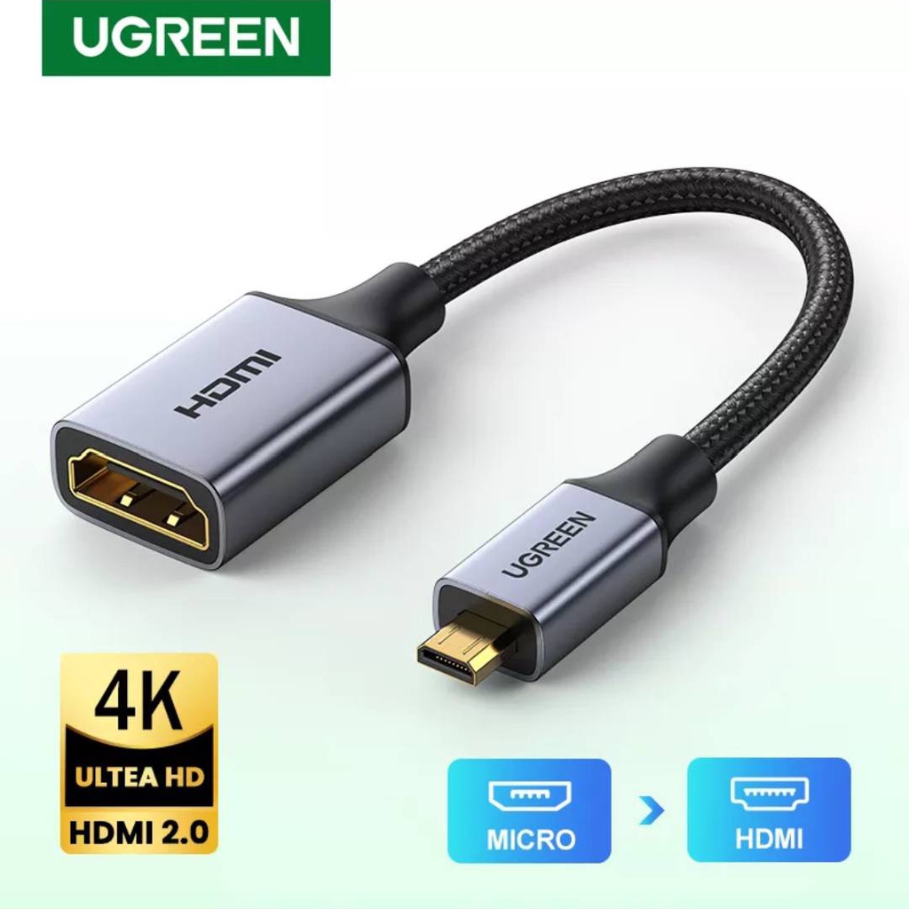 UGREEN รุ่น 10553 อะแดปเตอร์แปลง Micro HDMI (Male) to HDMI (Female ...