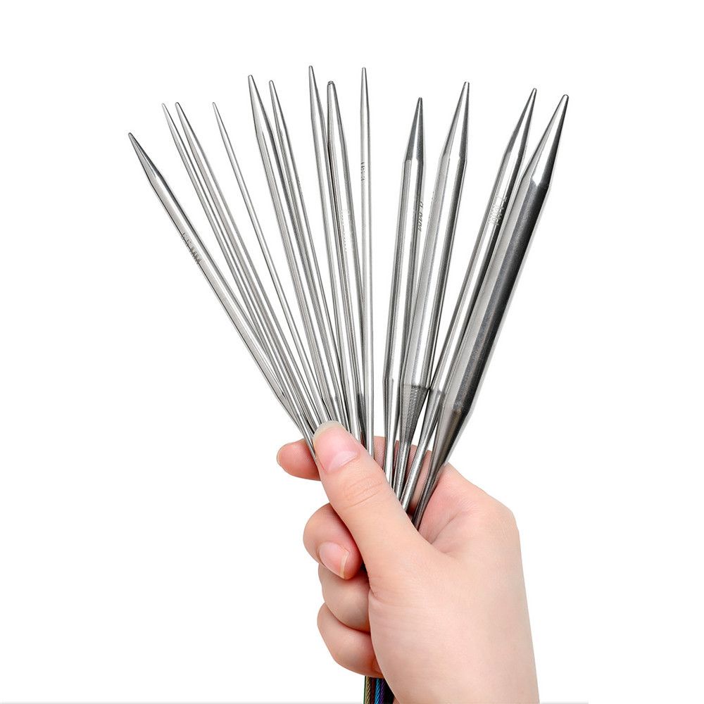 YVETTE 40100cm Household Crochet Hook Round Circular Needle Knitting ...