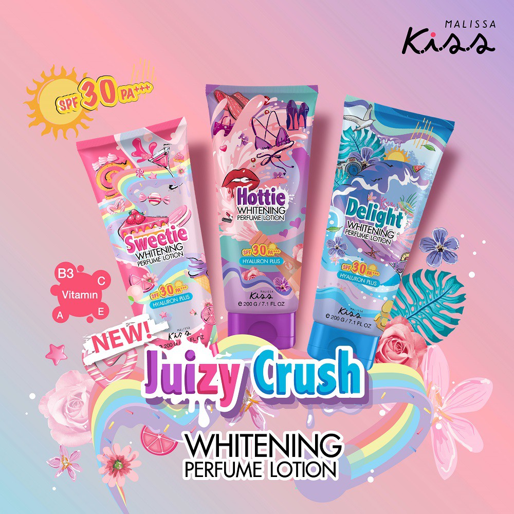 Malissa Kiss Whitening Perfume Body lotion and body mist โลชั่นน้ำหอม ...