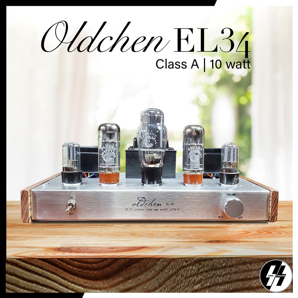 แอมป์หลอด Oldchen - EL34 Class A Tube Integrated Amplifier 10 Watt ...