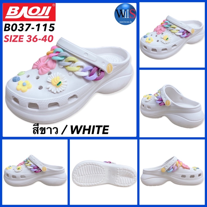 BAOJI รองเท้าหัวโต ลายดอกไม้ รุ่น B037-115 - rawiwon.fa - ThaiPick