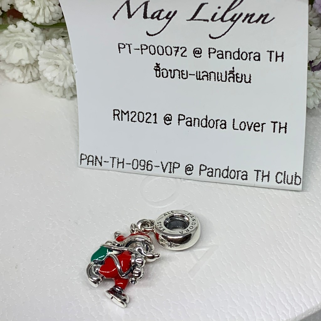 New Pandora Disney, Santa Mickey & Gift Bag Pendant Charm แท้ ...