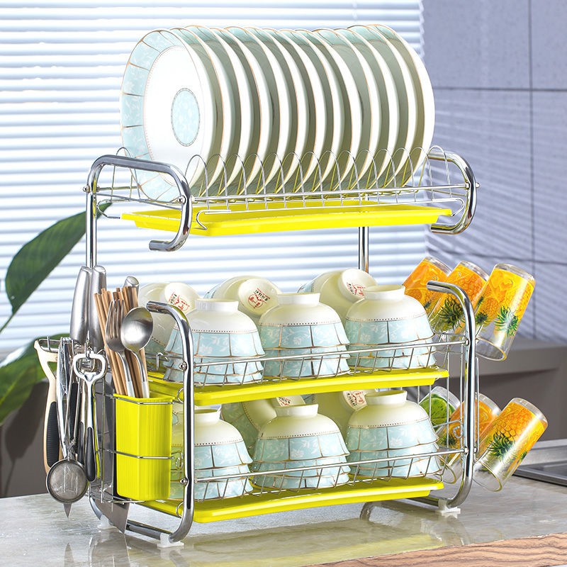 Bowl Rack Drain Rack Cupboard Kitchen Storage Rack - hu460w4j4k - ThaiPick