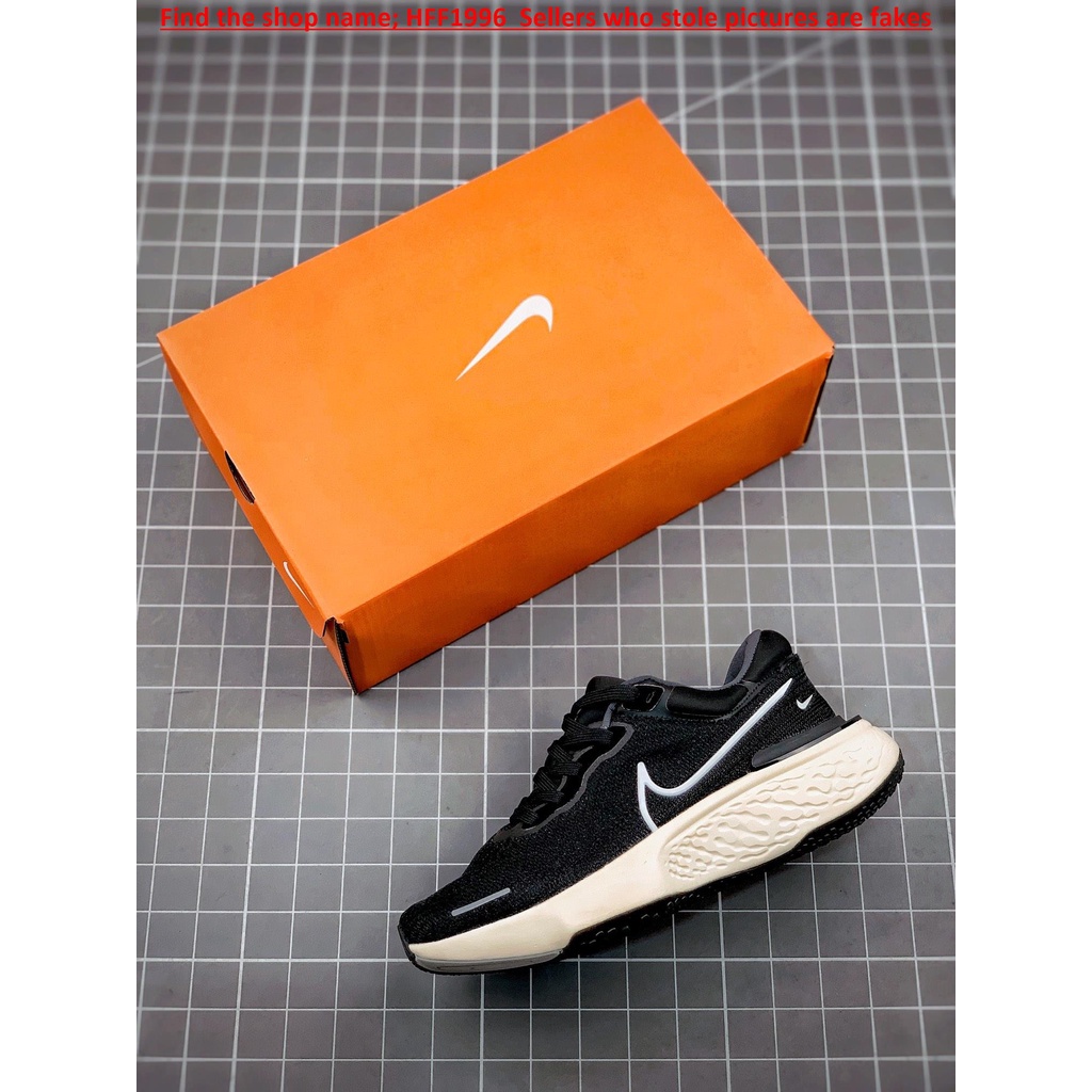 (HY)(HFF 1996) Nike ZoomX Invincible Run FlyKnit รองเท้าวิ่งสีขาวดำ ...