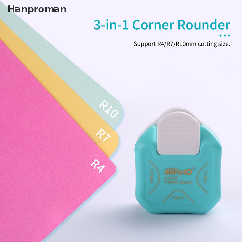 Authentic♞⊙ Hm> 3-in-1 Mini corner trimmer Corner Rounder Punch Round ...
