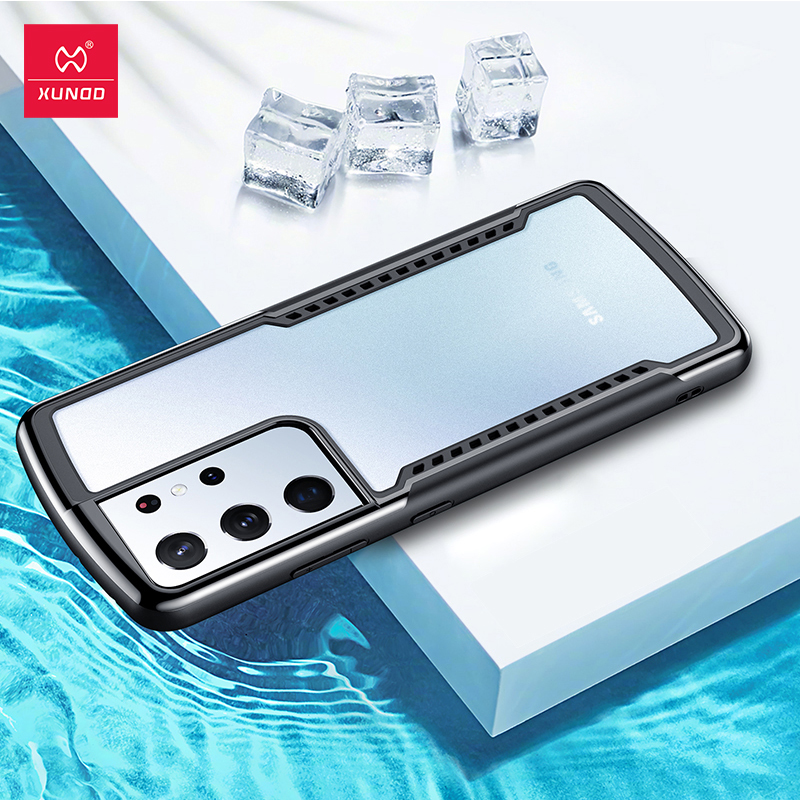 XUNDD for Samsung Galaxy S21 Ultra Matte Case Luxury Airbags Stronger Powerful Drop-proof Armor ...