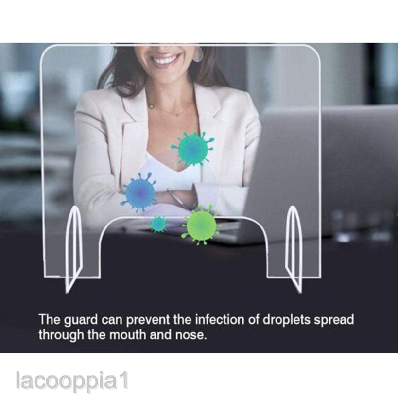 SNEEZE GUARD Acrylic Protecive Barrier Table Desk Checkout Counter ...