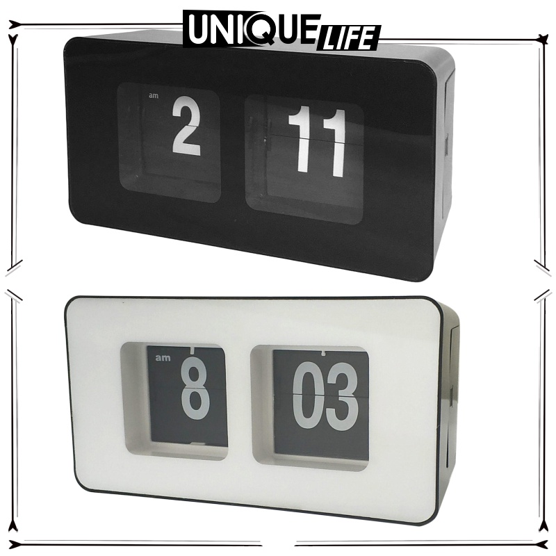 Niuniu appliances Vintage Auto Flip Clock Simple Desk Down Page Clocks ...