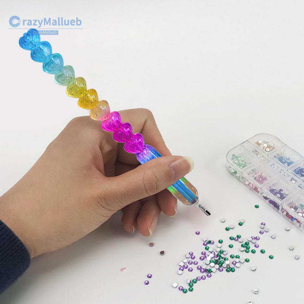 Cra-stock 5d Diamond Point Pen Diy เครื่องมือเย็บปักถักร้อยรูปหัวใจ ...
