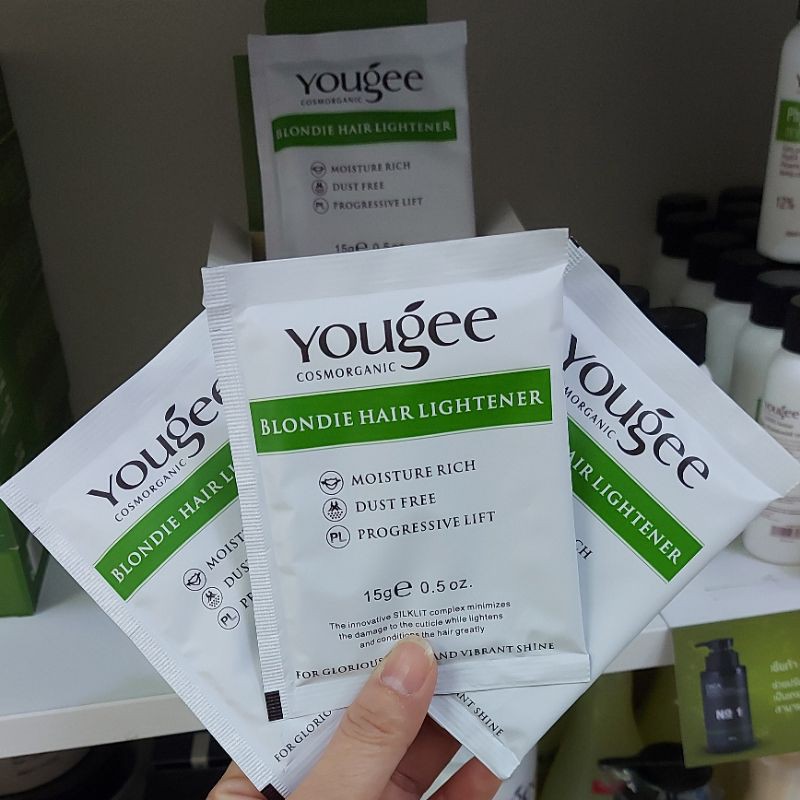 ยูจี ชุดฟอกสีผม 15 g. Developer 50 ml. ไม่แสบ ไม่ฉุน ไม่ทำลายเส้นผม ...