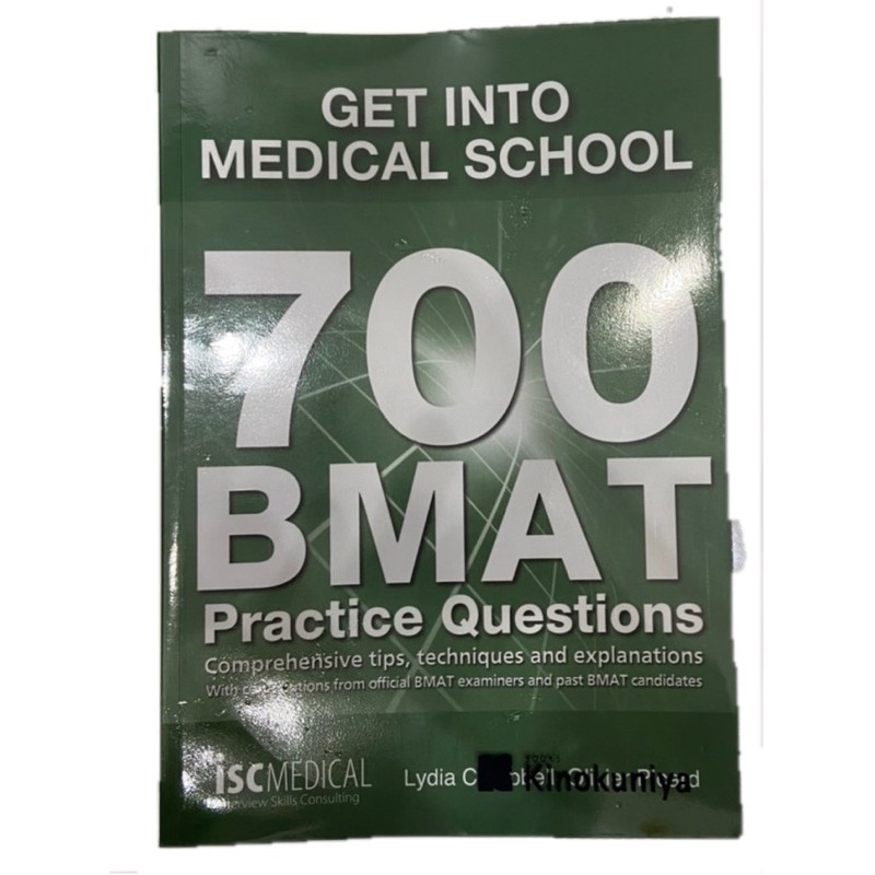 Get into Medical School - 700 BMAT Practice Questions หนังสือข้อสอบ BMAT | Shopee Thailand