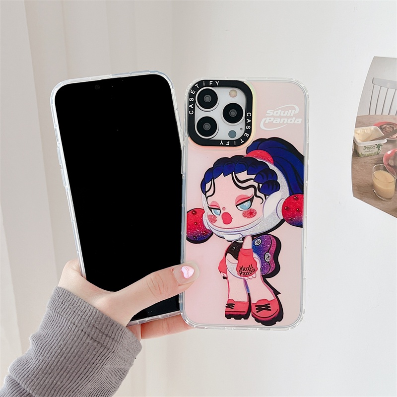 Casetify เคสโทรศัพท์มือถือ TPU กันกระแทก ลายเลเซอร์ POPMART สําหรับ ...