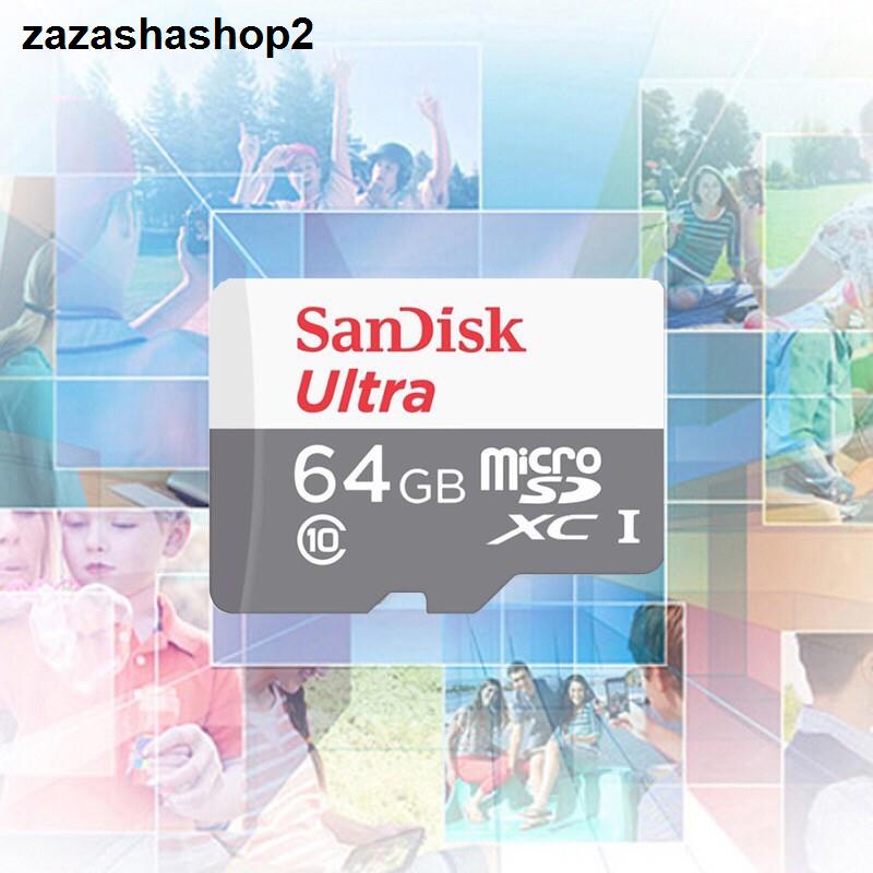 จัดส่งกรุงเทพฯจัดส่งเฉพาะจุดSanDisk Ultra Micro SD Card 64GB 100mbs 533x Class10 SDXC (SDSQUNR ...