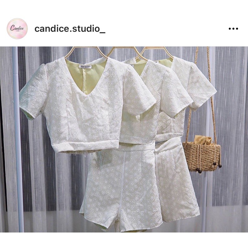 ชุดเซต เสื้อ กางเกง candice_studio | Shopee Thailand