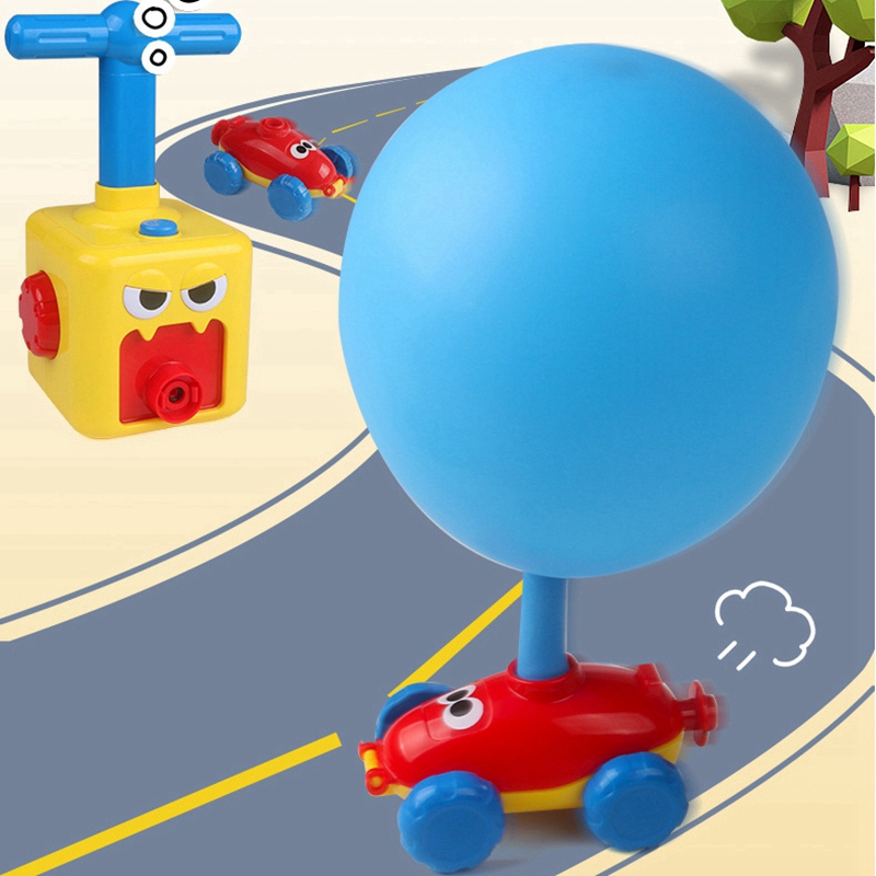 Puzzle Blowing Balloon Aerodynamic Car Children Toys Inertia Balloon ...