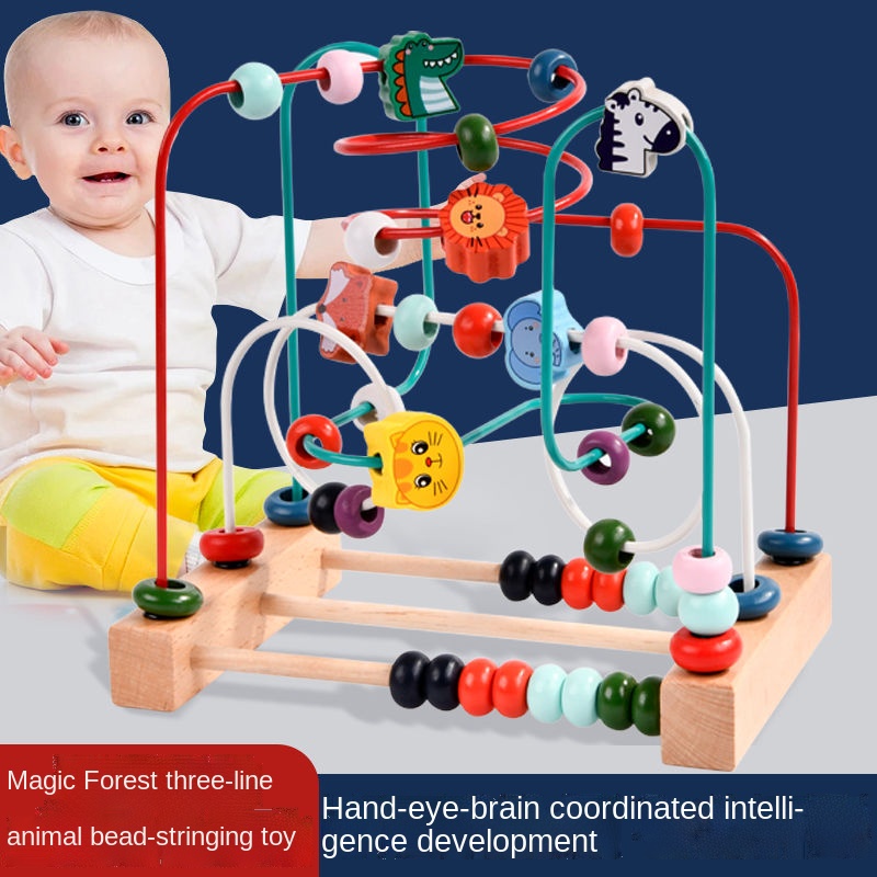 Wooden Train Tracks Set for Kids Toddler Boys and Girls 3 4 5 Years Old ...