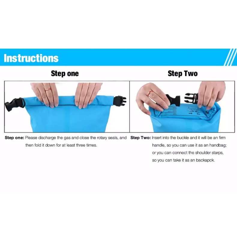 จัดส่งรวดเร็ว.คลังสินค้าจำนวนมาก Ocean Pack 2L 6colors กระเป๋ากันน้ำ ...