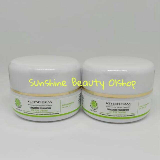 Kitoderm ครีมกันแดดรองพื้นสําหรับสิวผิวสีชมพู - sunshinebeauty1980.th ...