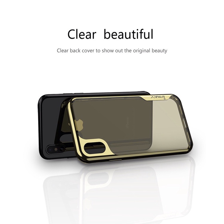 iPaky Luxury Electroplated Clear Silicone TPU Case for Apple iPhone X ...