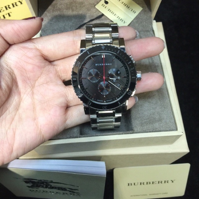 นาฬิกาข้อมือผู้ชาย Burberry BU9380 ของแท้ สินค้ามาพร้อมกล่องและคู่มือ ...
