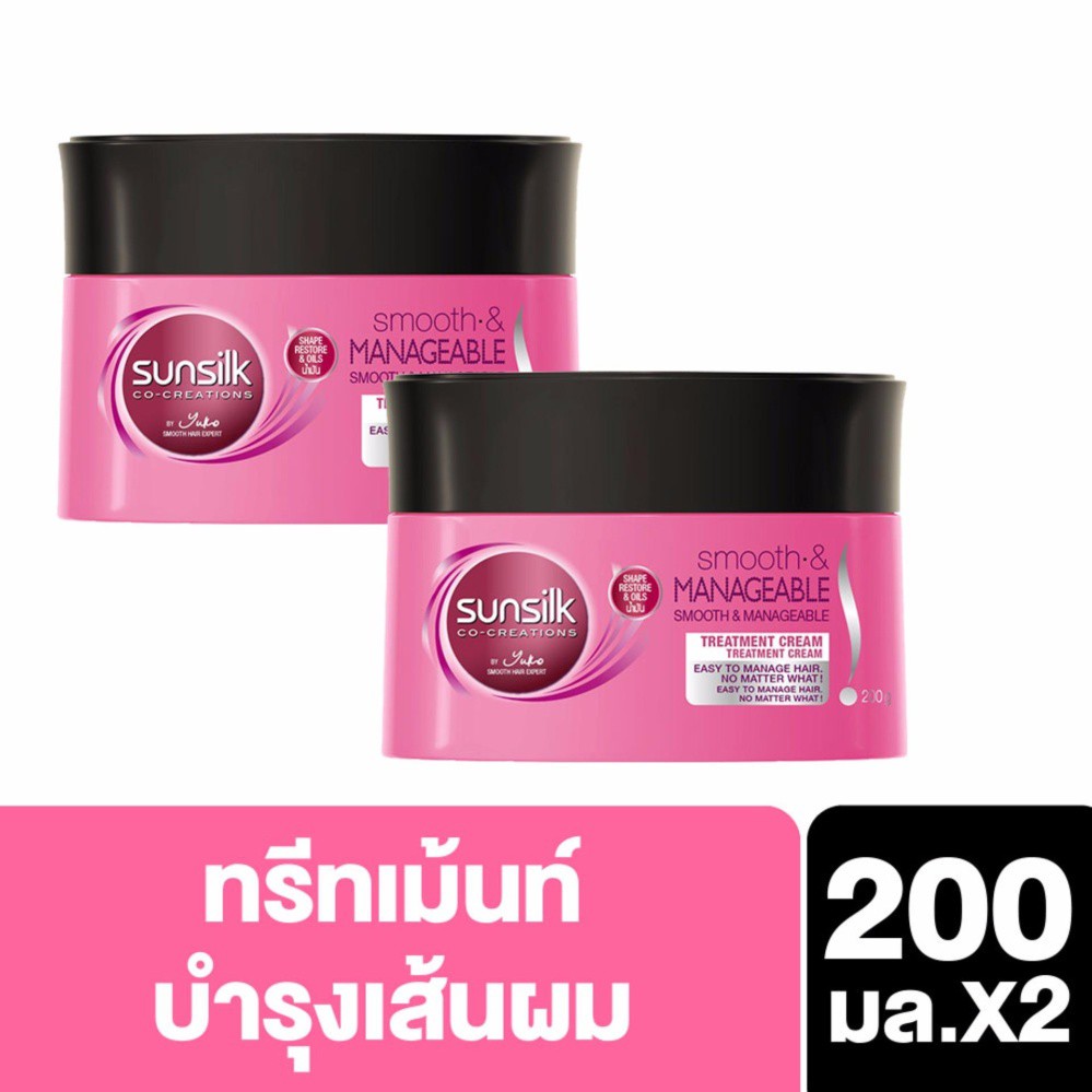 [ส่งฟรี] SUNSILK Treatment Smooth and Manageable (200 ml) [2 Bottles ...