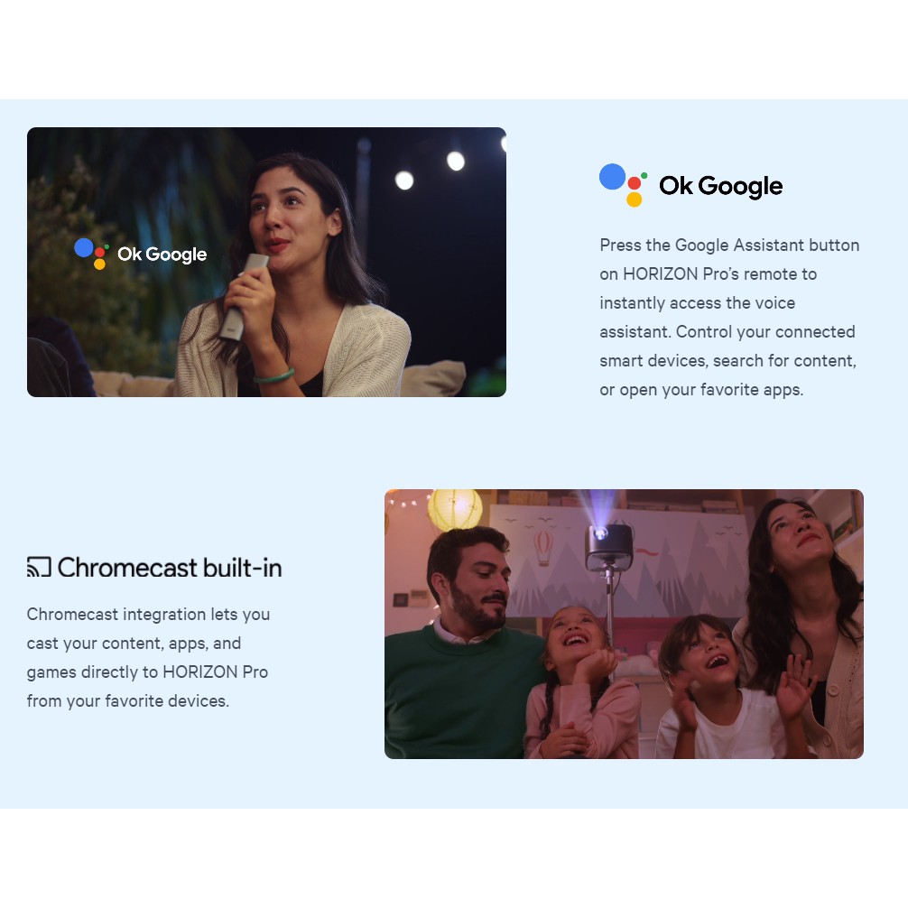 XGIMI HORIZON Pro 4K (3840 x 2160) UHD LED Projector Screenless TV ...