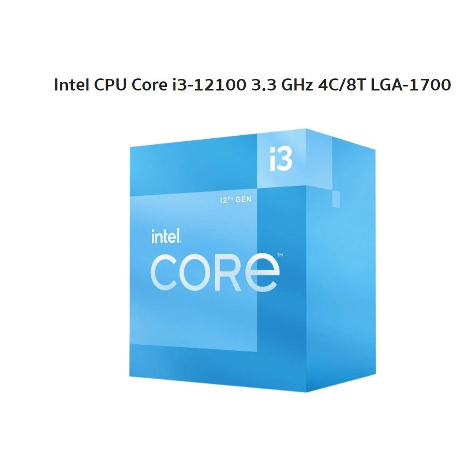 Intel CPU Core i3-12100 3.3 GHz 4C/8T LGA-1700 ประกัน 3ปี | Shopee Thailand