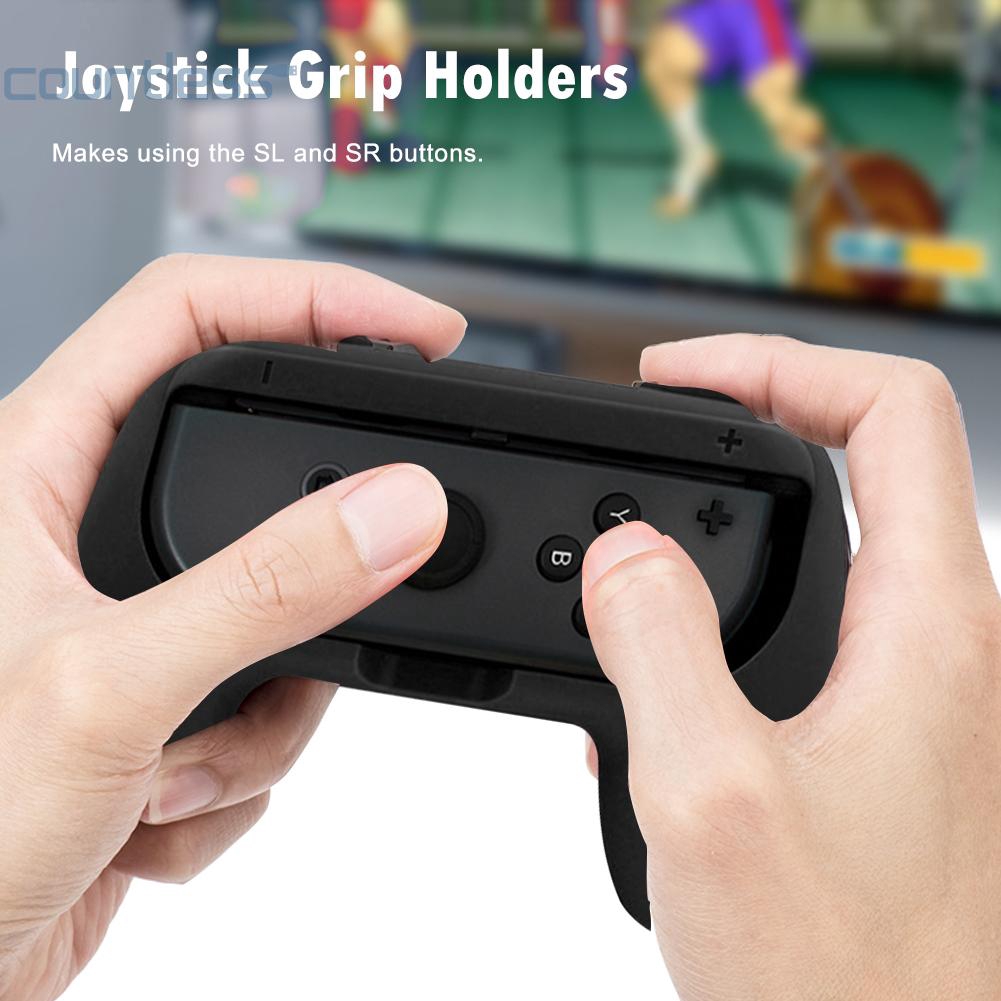 cou 2 ชิ้นอุปกรณ์แฮนด์มือจับขาตั้งจอยสติ๊กสําหรับ nintend switch ns joy - con - countless.th ...