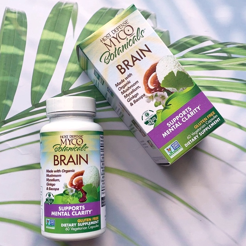 เห็ดและสมุนไพรออร์แกนิกสกัด บำรุงสมอง Myco Botanicals Brain 60 ...