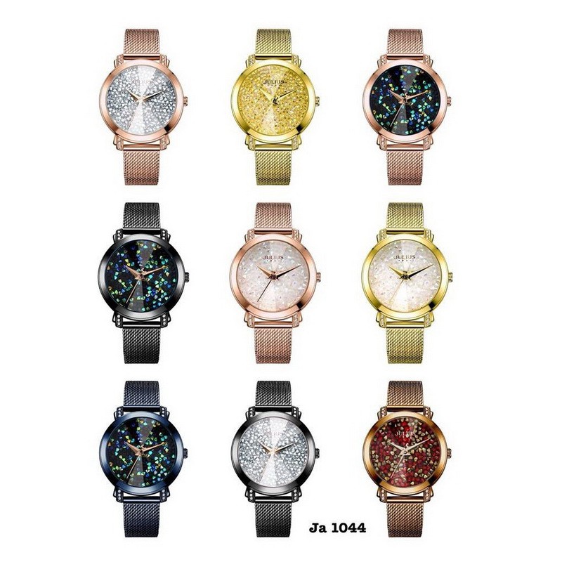 Julius ของเเท้แบรนด์เกาหลี นาฬิกาข้อมือผู้หญิง รุ่น JA-1044H สายสแตนเลส ...