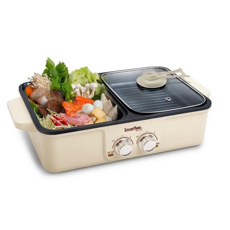 IMARFLEX เตาปิ้งย่างอเนกประสงค์ 1200 วัตต์ รุ่น EG-792 - imari.home - ThaiPick