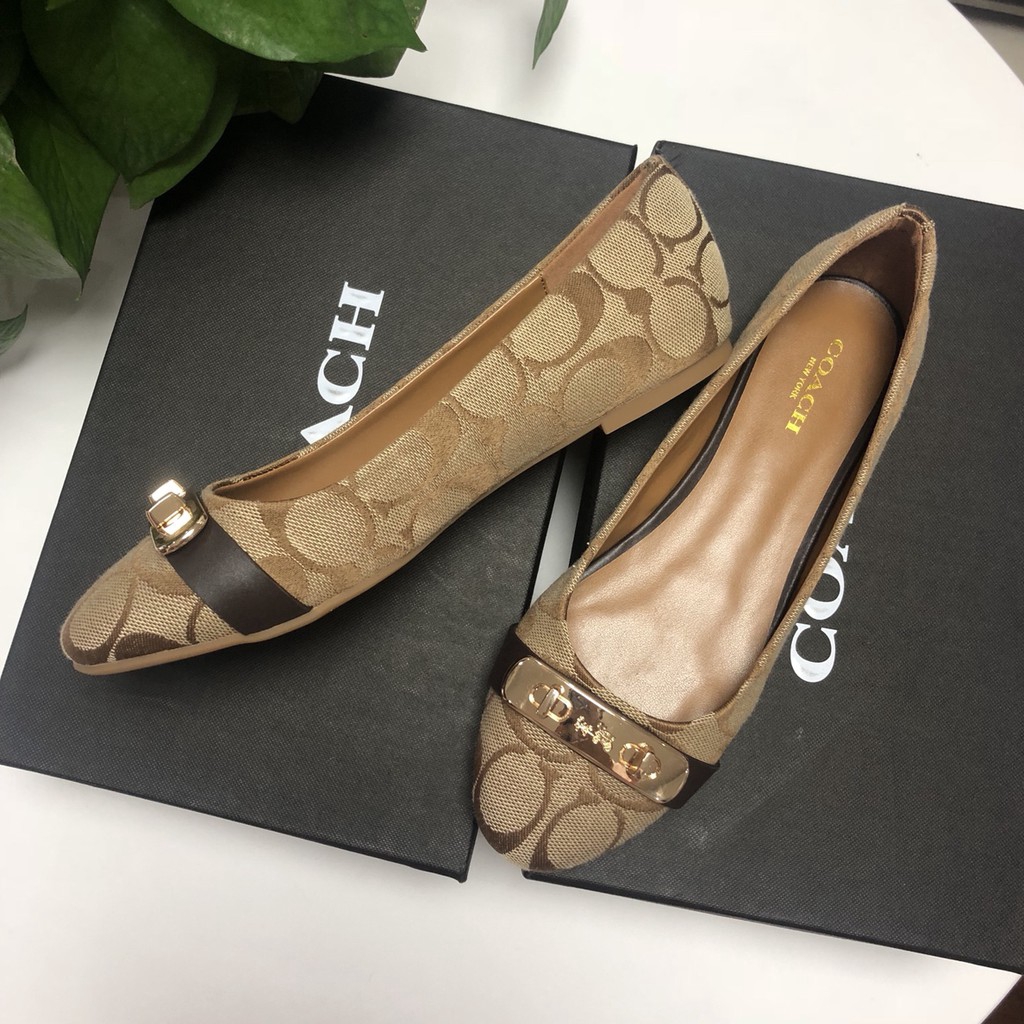 Sepatu Flat Model Coach Original - pengyi1.th - ThaiPick