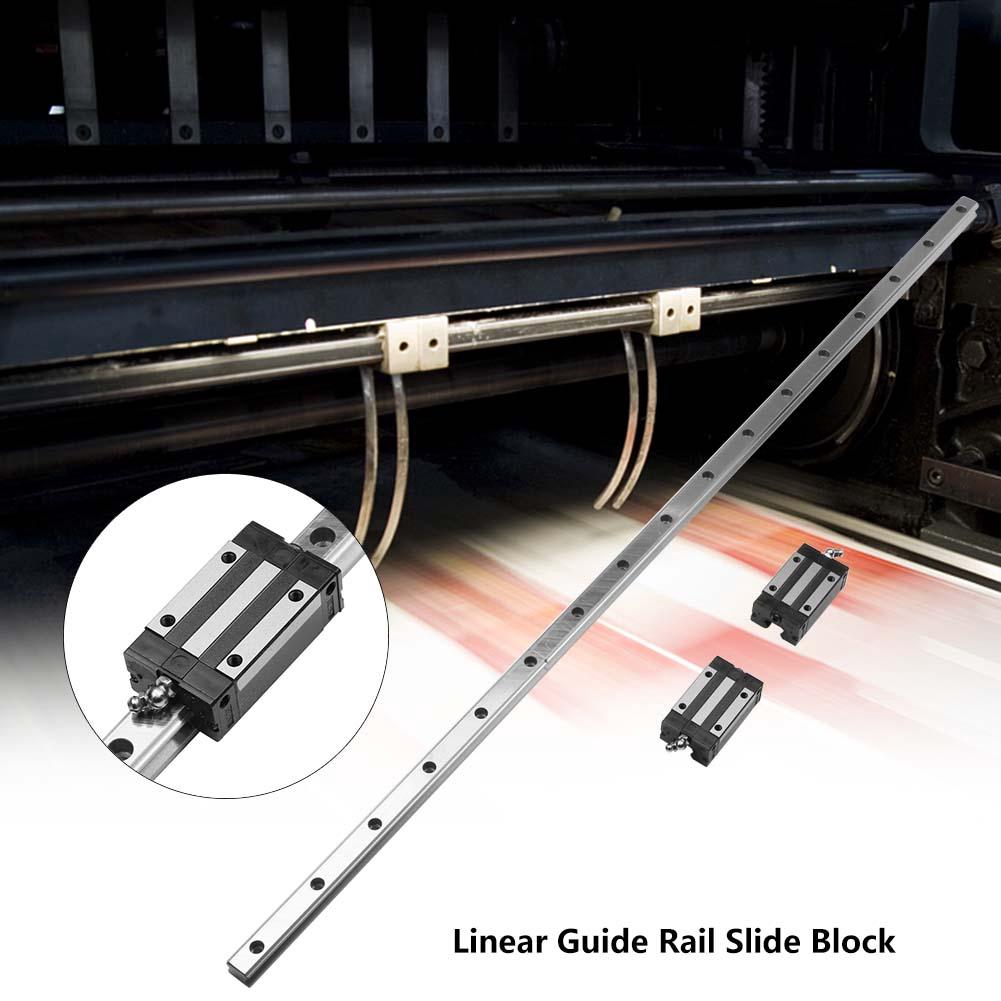 2pcs HGR20 1000mm Linear Guide Rail + 4pcs Carriages Bearing Block ...
