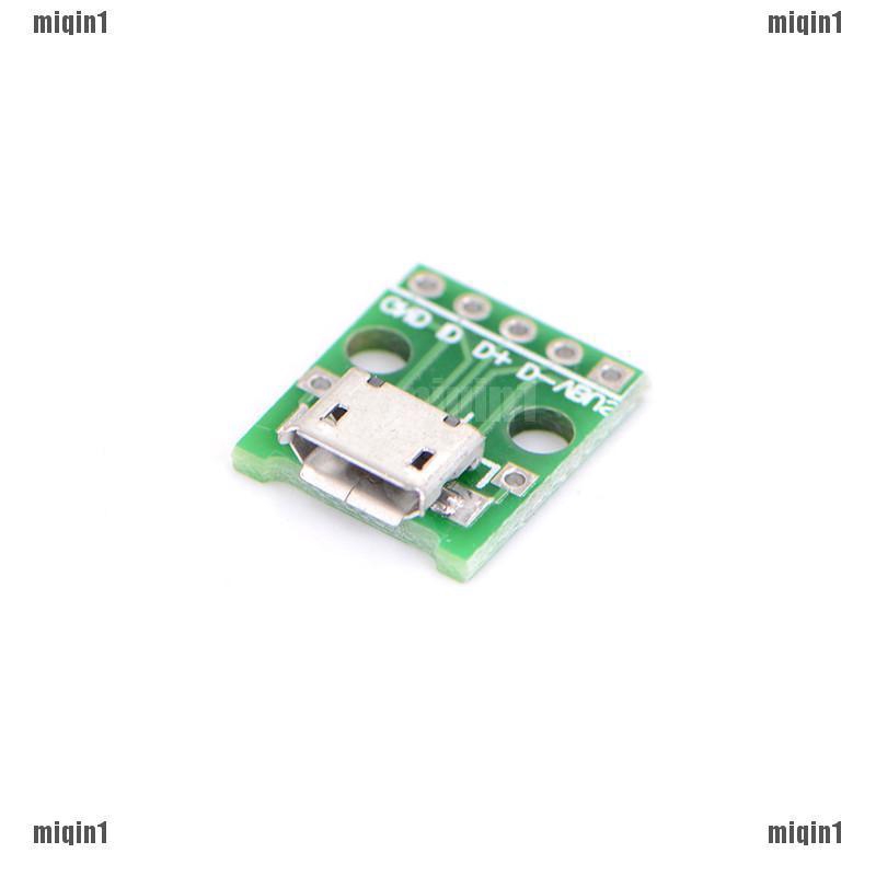 ( Mq1Th ) ชุดอะแดปเตอร์เชื่อมต่อ Micro Usb To Dip 5 Pin Female Pcb Diy - miqin1.th - ThaiPick