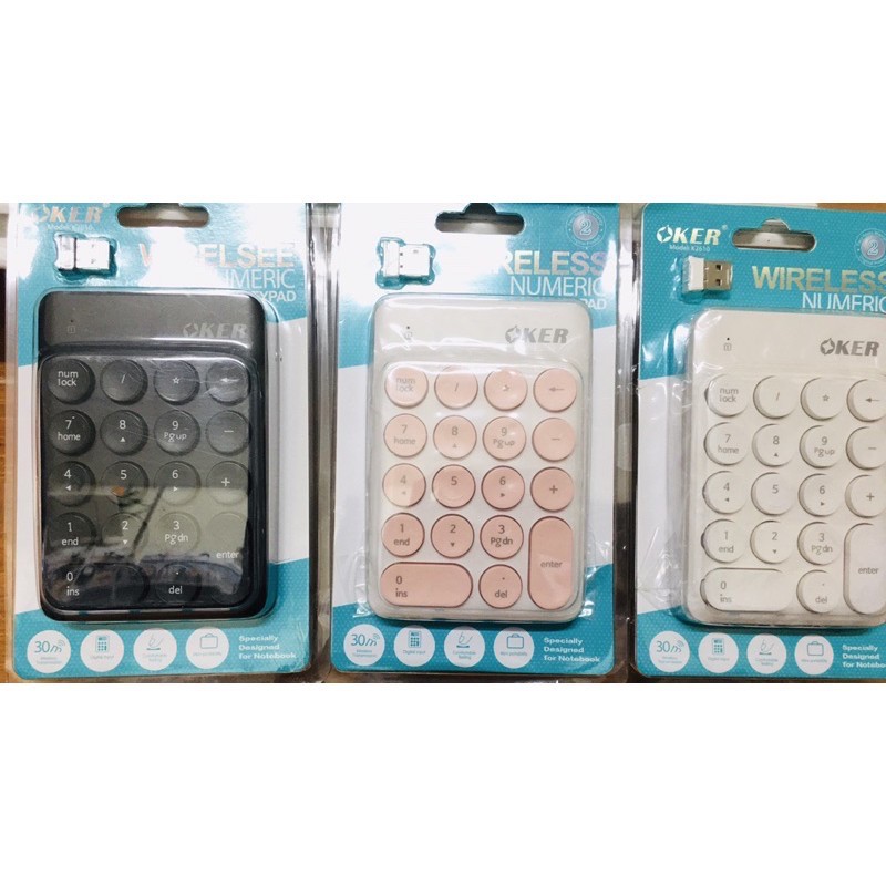 OKER Numeric Keypad Wireless K2610 | Shopee Thailand